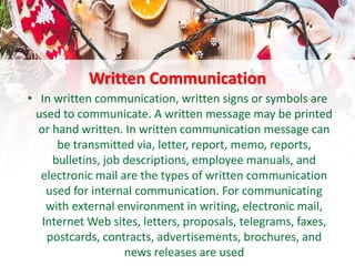 Types of communication | PPTX