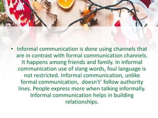 Types of communication | PPTX