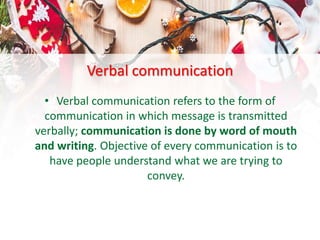 Types of communication | PPTX
