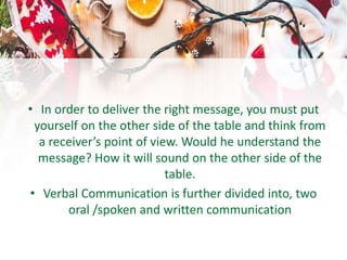 Types of communication | PPTX