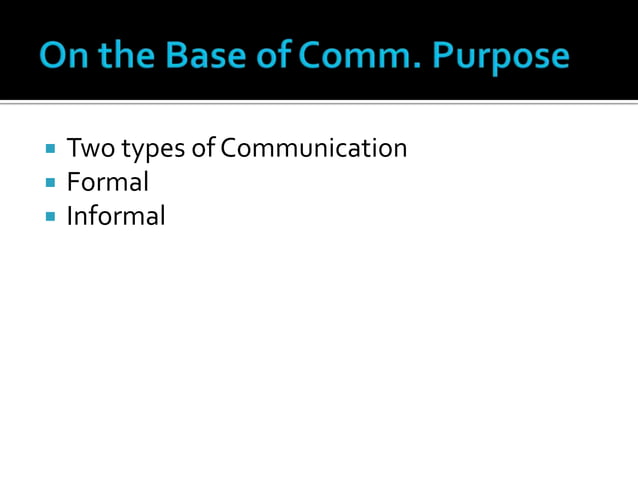 Types of communication | PPT