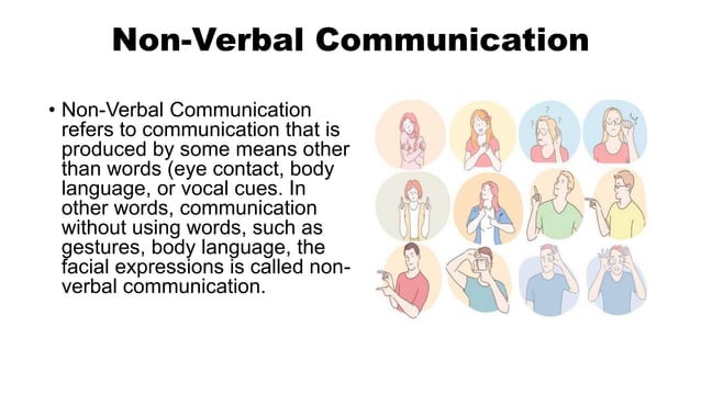 Types of communication verbal and Non Verbal | PPT