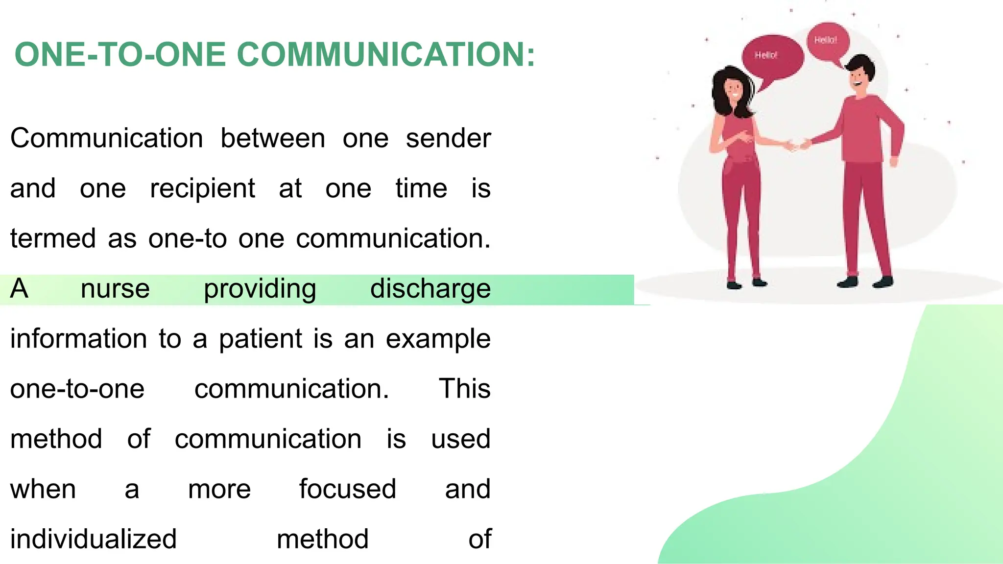Types of communication, COMMUNICATION WITH INDIVIDUAL AND GROUP ...