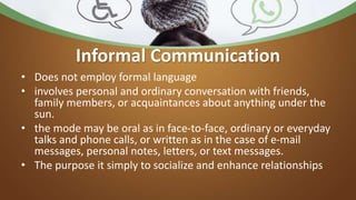 Types of communication | PPTX
