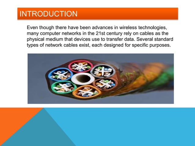 Types of communication cables | PPTX | Computer Networking | Computing