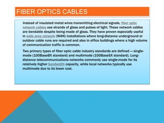 Types of communication cables | PPTX