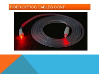 Types of communication cables | PPTX