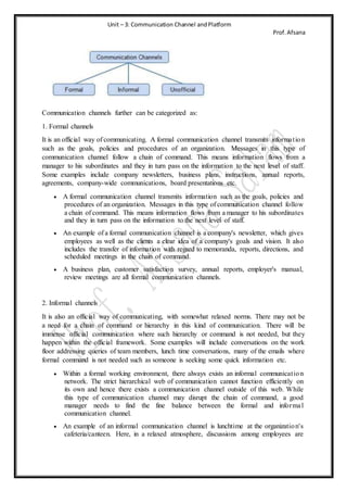 Communication medium/Channel - Business Skills | PDF