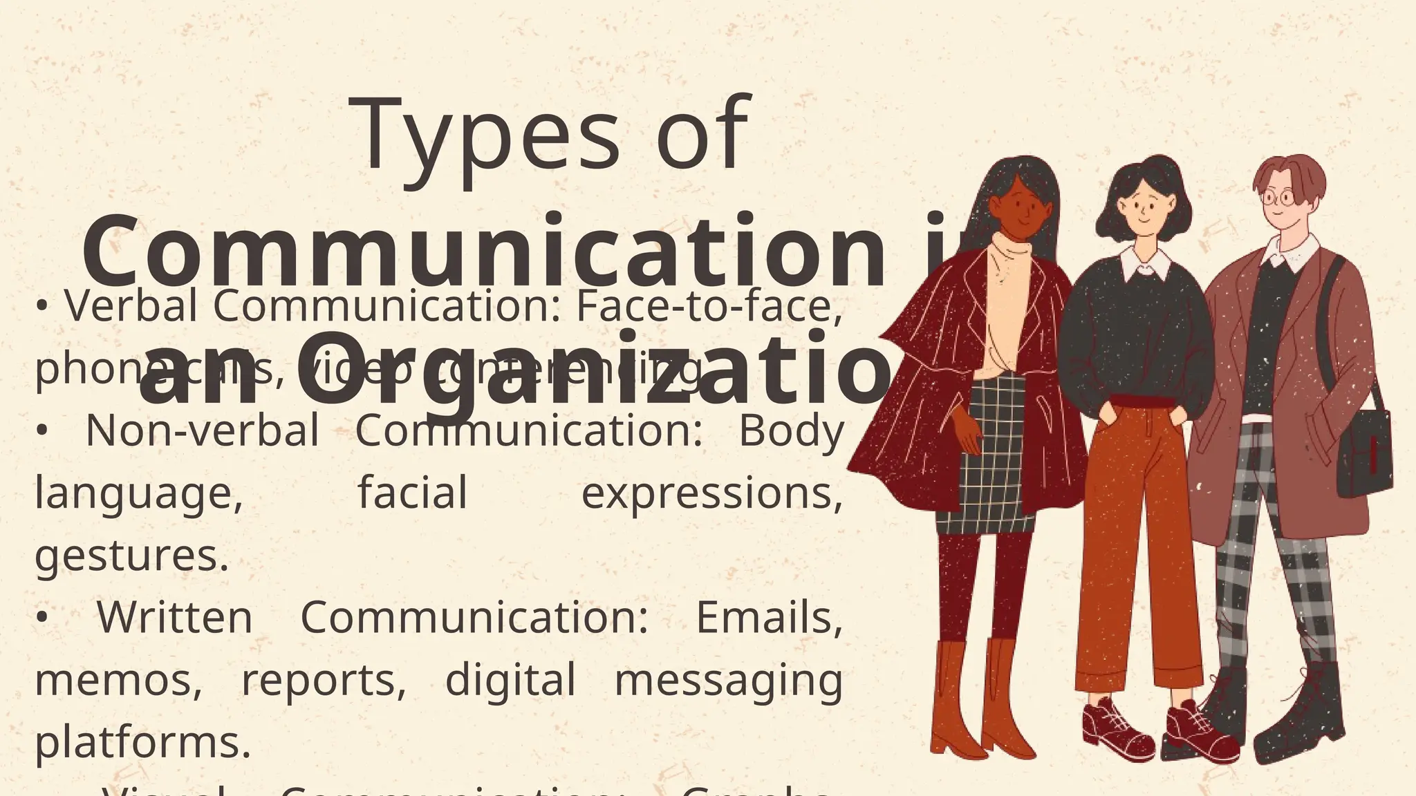 Types of Communication Strategies Educational Presentation in Beige ...
