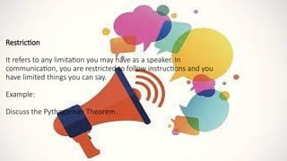 Types of Communicative Strategy in Oral Communication in context | PPTX