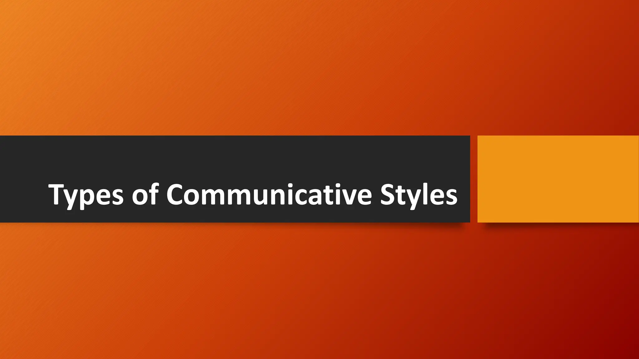 Types of Communicative Styles in Various Situations.pptx | Style & Fashion