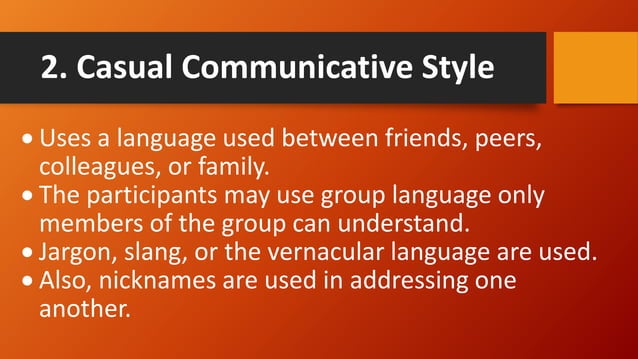 Types of Communicative Styles in Various Situations.pptx | Style & Fashion