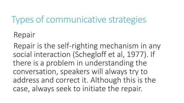 Types of communicative strategies | PPTX