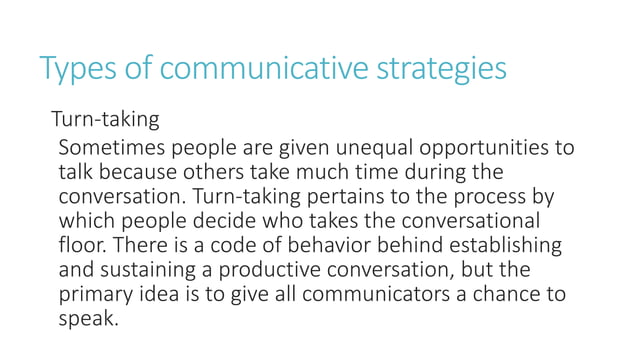 Types of communicative strategies | PPTX