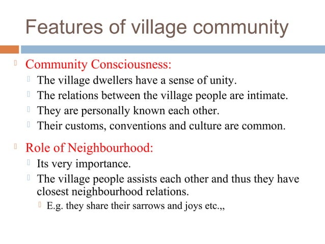 Types of communities | PPT