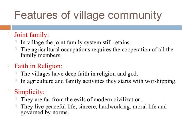 Types of communities
