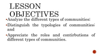 Types of Communities and Its Differences.pptx