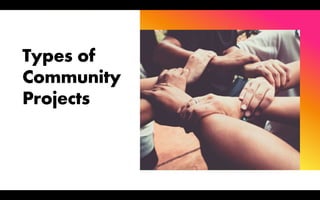 Types of Community Projects For Students to Explore | PDF