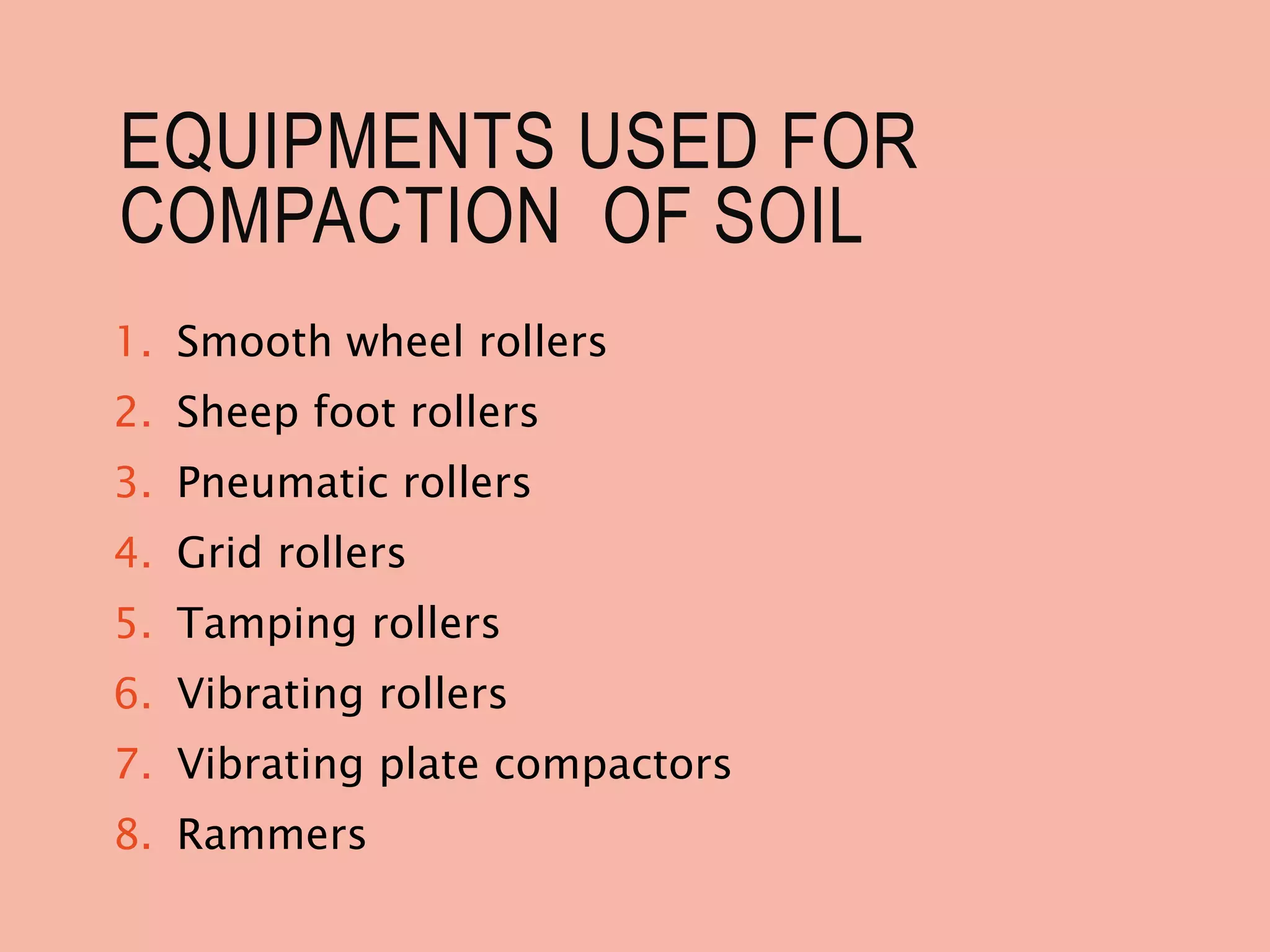 Types of compaction and equipment used for compaction | PPTX