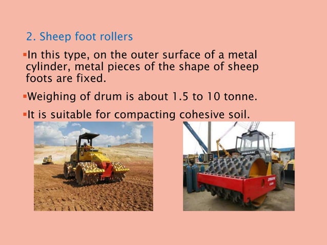 Types of compaction and equipment used for compaction | PPTX | Geology ...