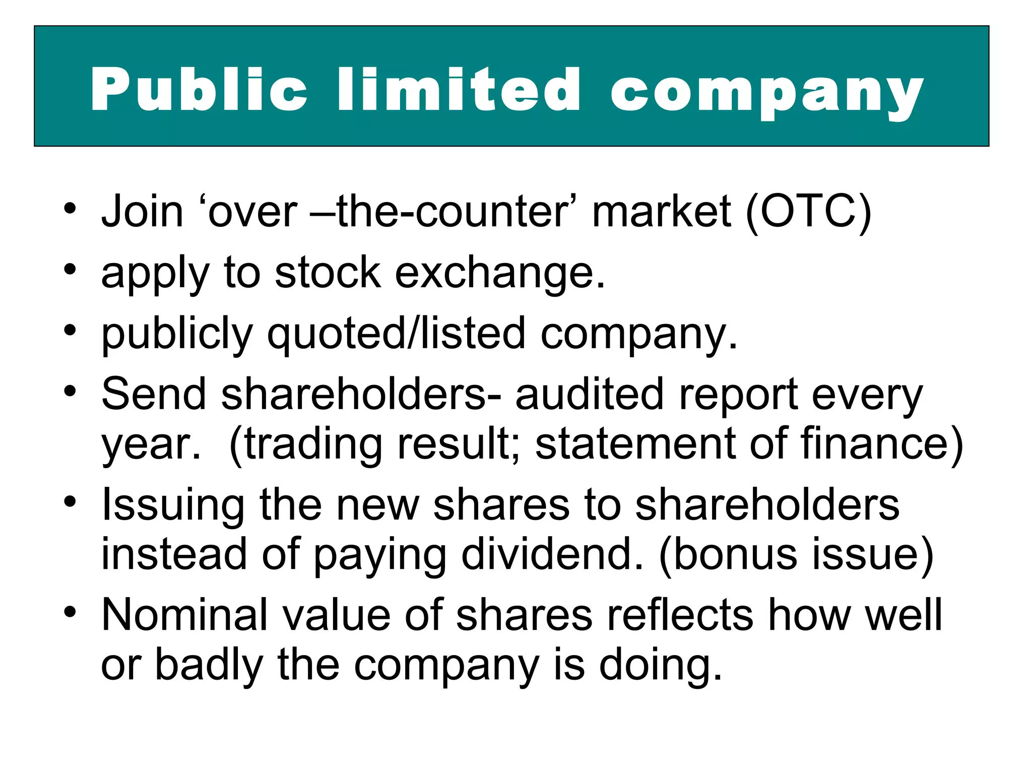 Types of companies | PPT