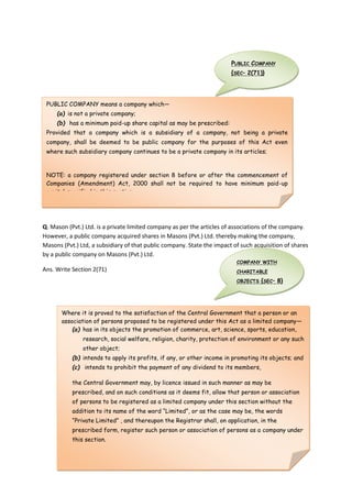 Types of Companies | PDF