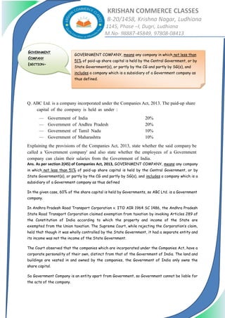 Types of Companies | PDF | Business Accounting & Finance | Business
