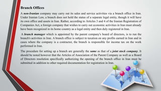 Types of companies in Iran | PPT