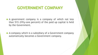 Types of Companies under Companies Ordinance 1984 | PPTX