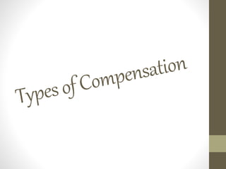 Types of compensation | PPTX