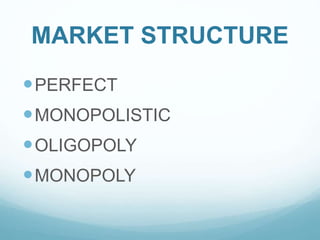 Types of Market Structures | PPTX
