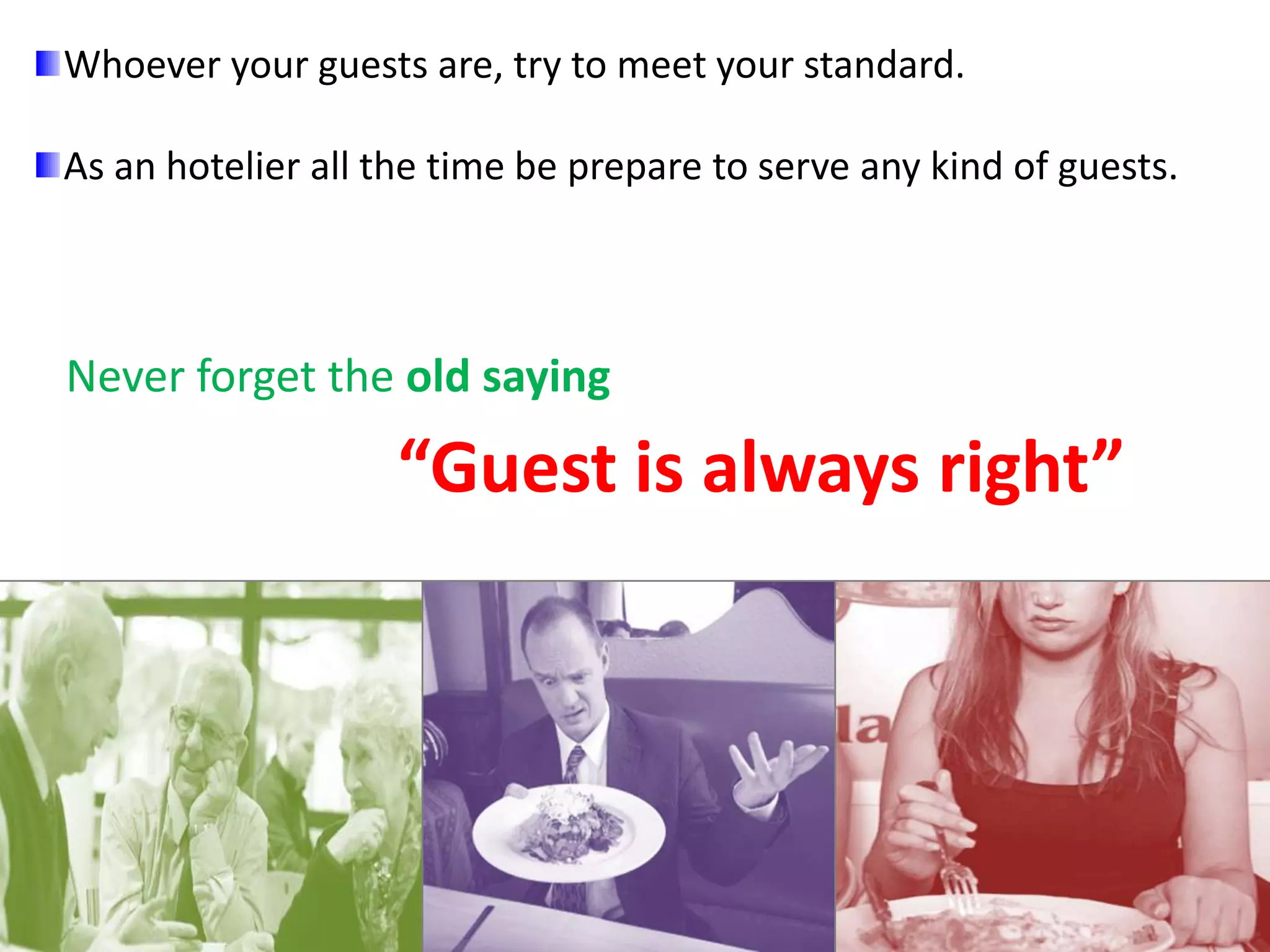 Types of complainer guests in hotel | PPTX