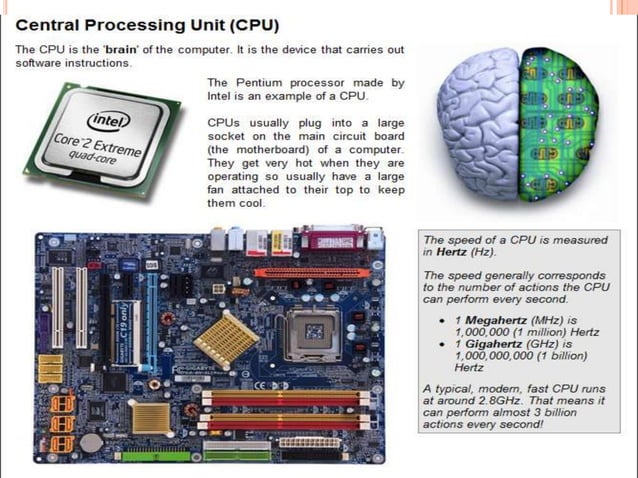 Types of componets of computer system part one | PPT