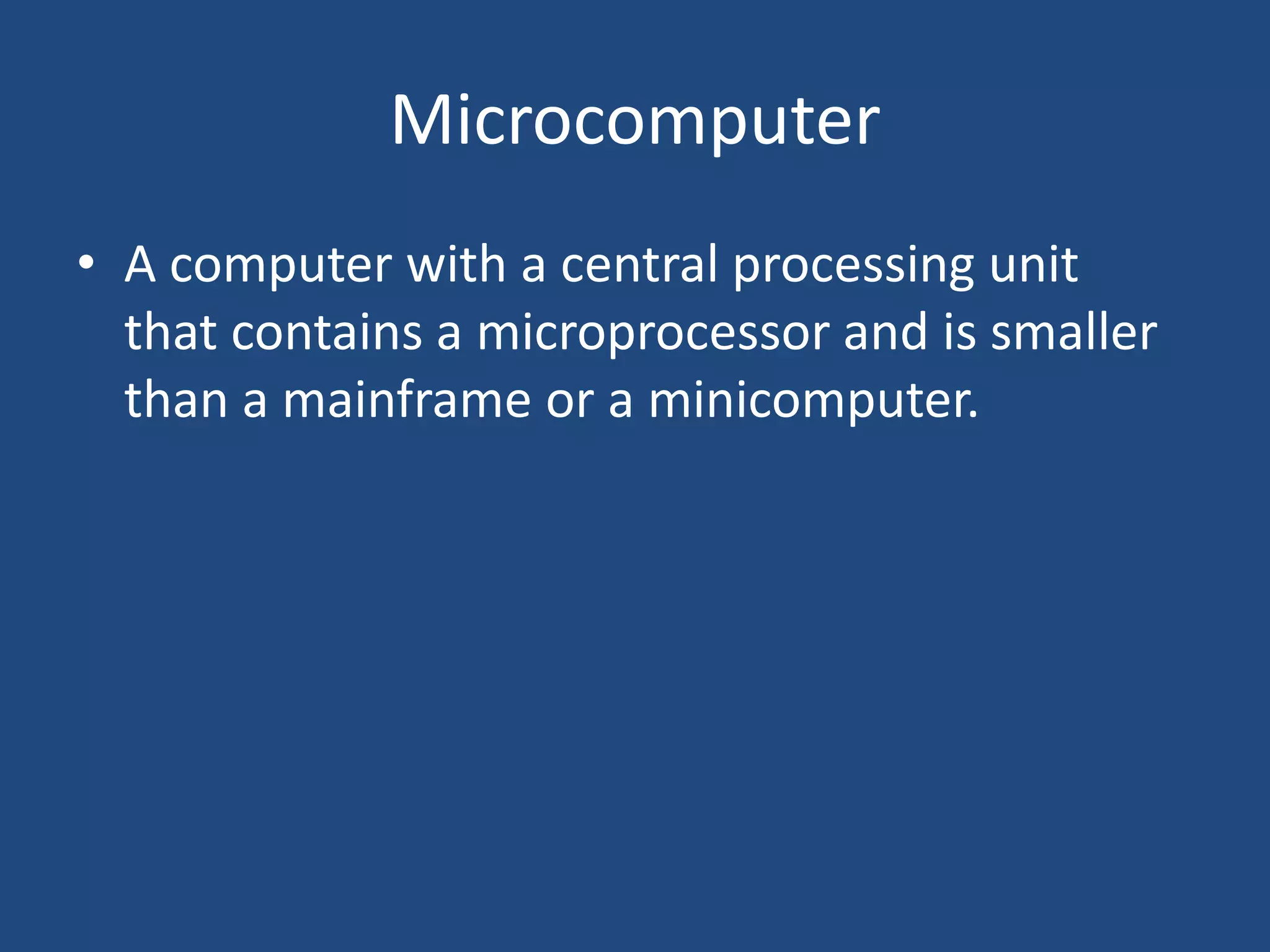 Types of computer | PPTX | Desktops | Computing