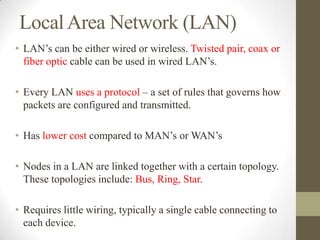 Types of computer network | PPTX
