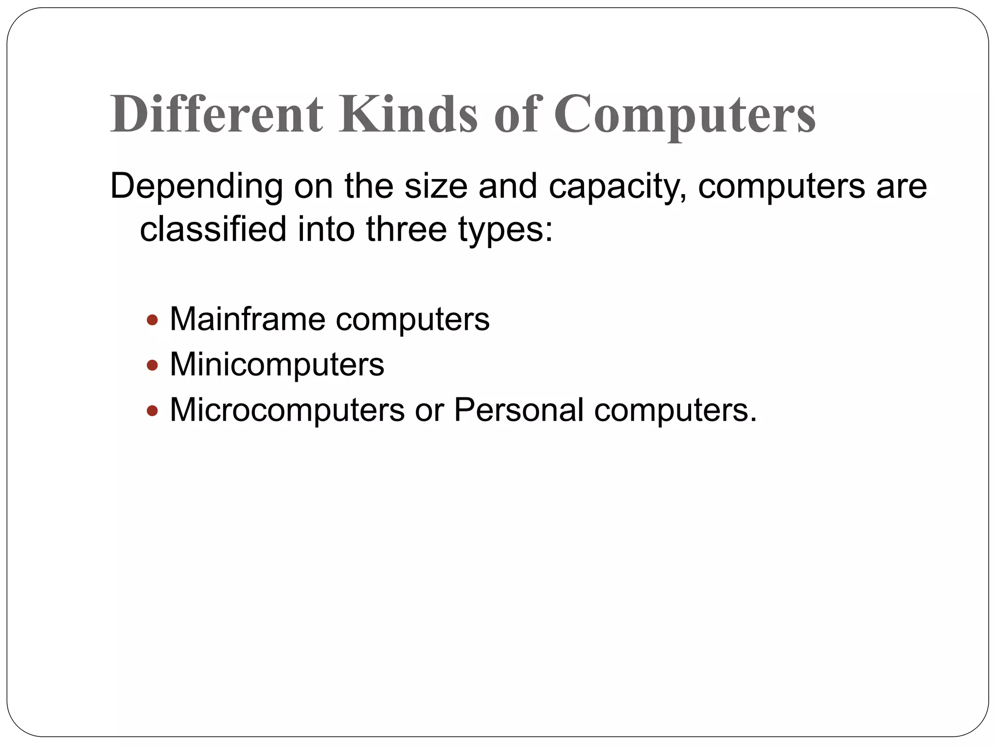 Types of computer | PPTX