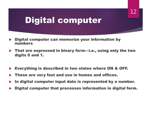 Types of computer | PPT