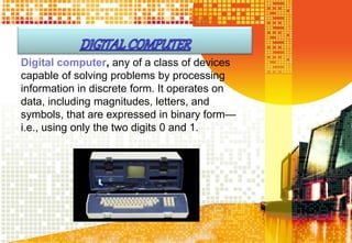 Types of computer | PPT