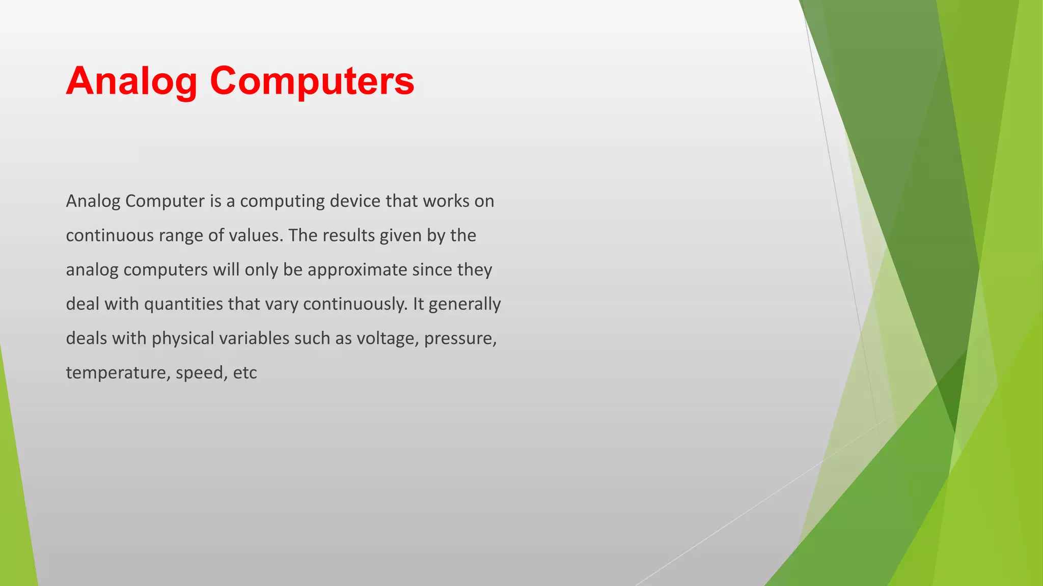 Types of computer | PPTX | Computing | Technology & Computing