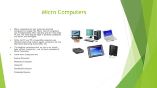 Types of computer | PPTX