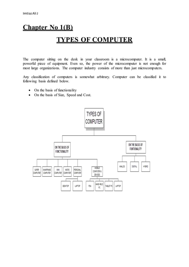 Types of computer | PDF