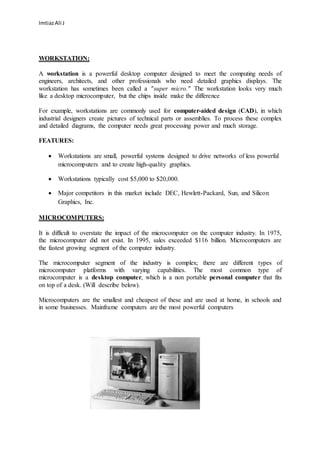 Types of computer | DOC | Computing | Technology & Computing