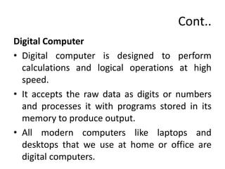Types of computer | PPT