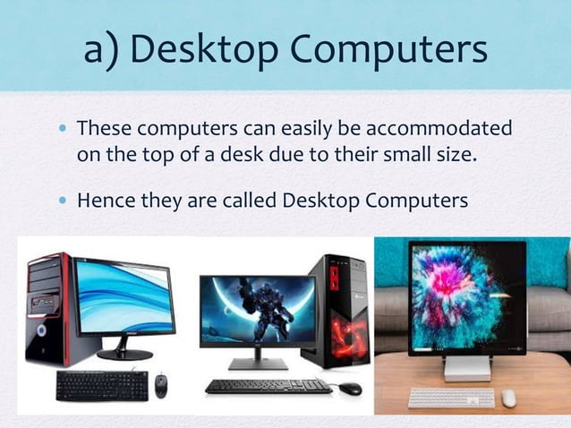 Types of computer with description and example | PDF | Desktops | Computing