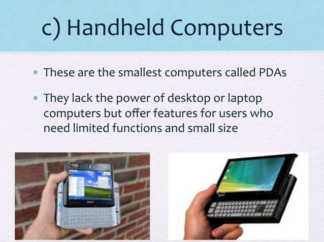 Types of computer with description and example | PDF | Desktops | Computing
