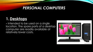 types of computer from scratch up to present | PPTX