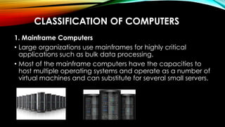 types of computer from scratch up to present | PPTX