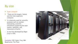 types of computer.pptx here are many types of computers, includin | PPTX