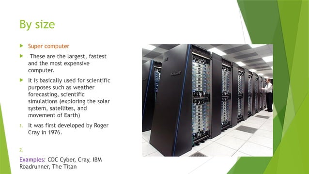 types of computer.pptx here are many types of computers, includin | PPTX