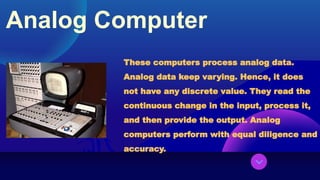 Types of computer WITH AI AND MACHINE LEARNING | PPT